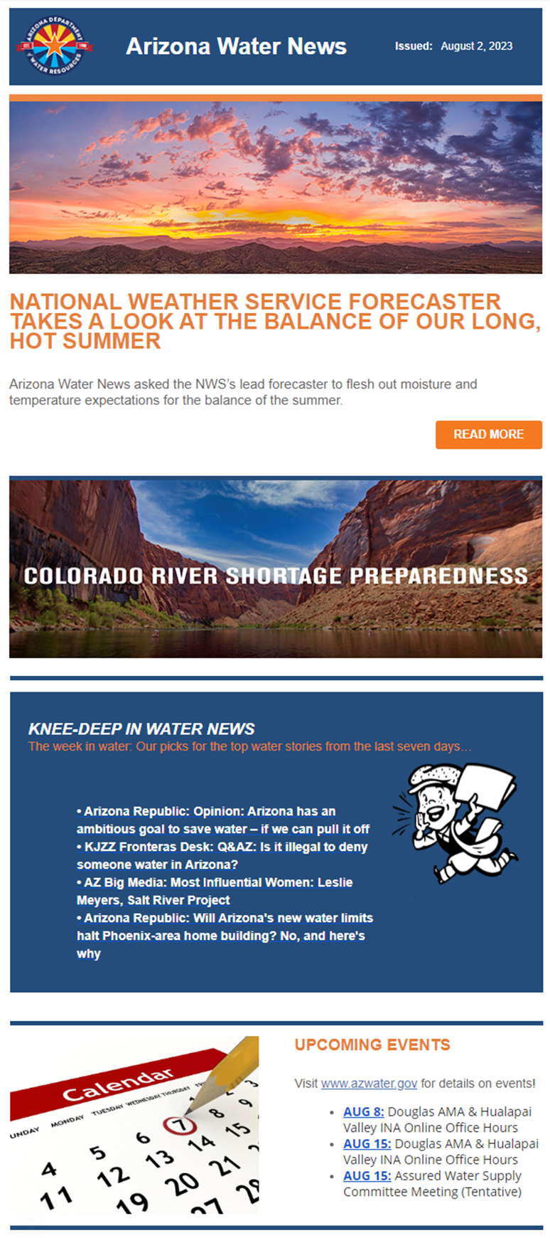 Getting the word out: ADWR uses a host of media for keeping the public ...